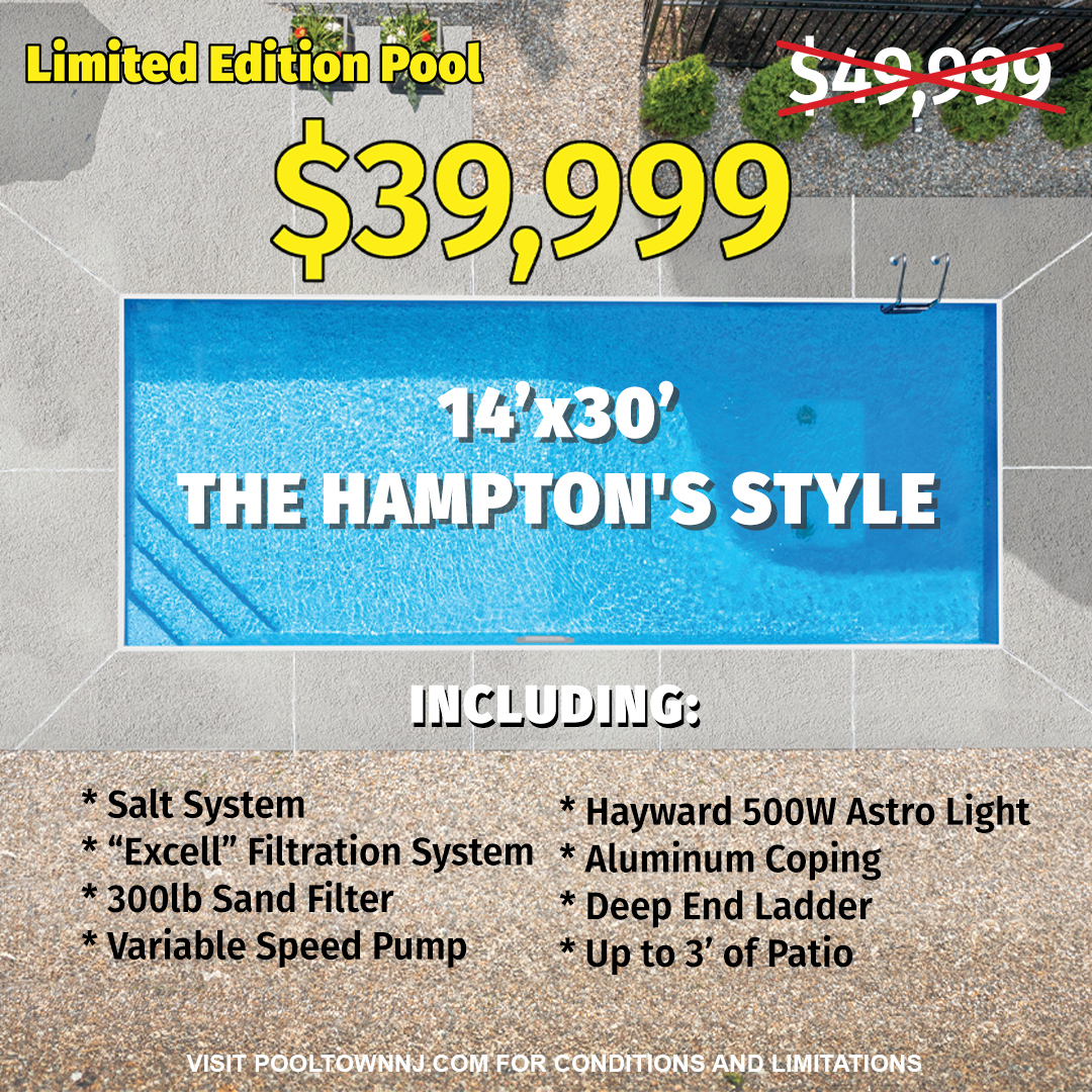 The Hampton Style Pool Advertised Special - Pool Town Inground Pools